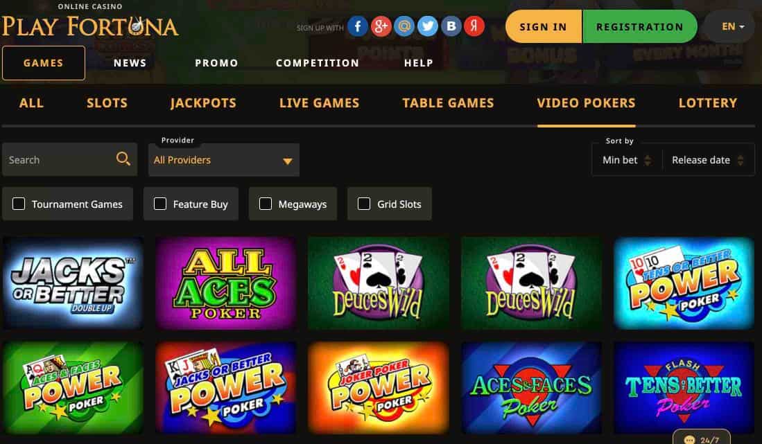 Play Fortuna Casino Review - Get Up to $500 and 50 Spins