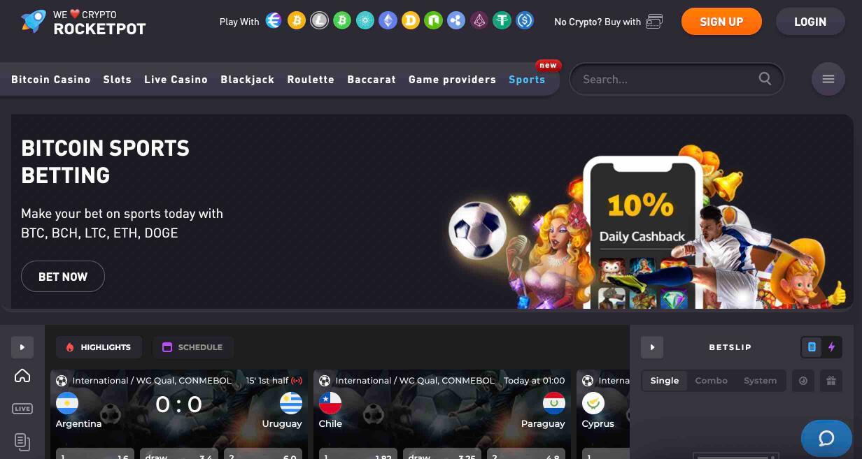 Rocketpot Casino Review - Get Up to 1 BTC Today